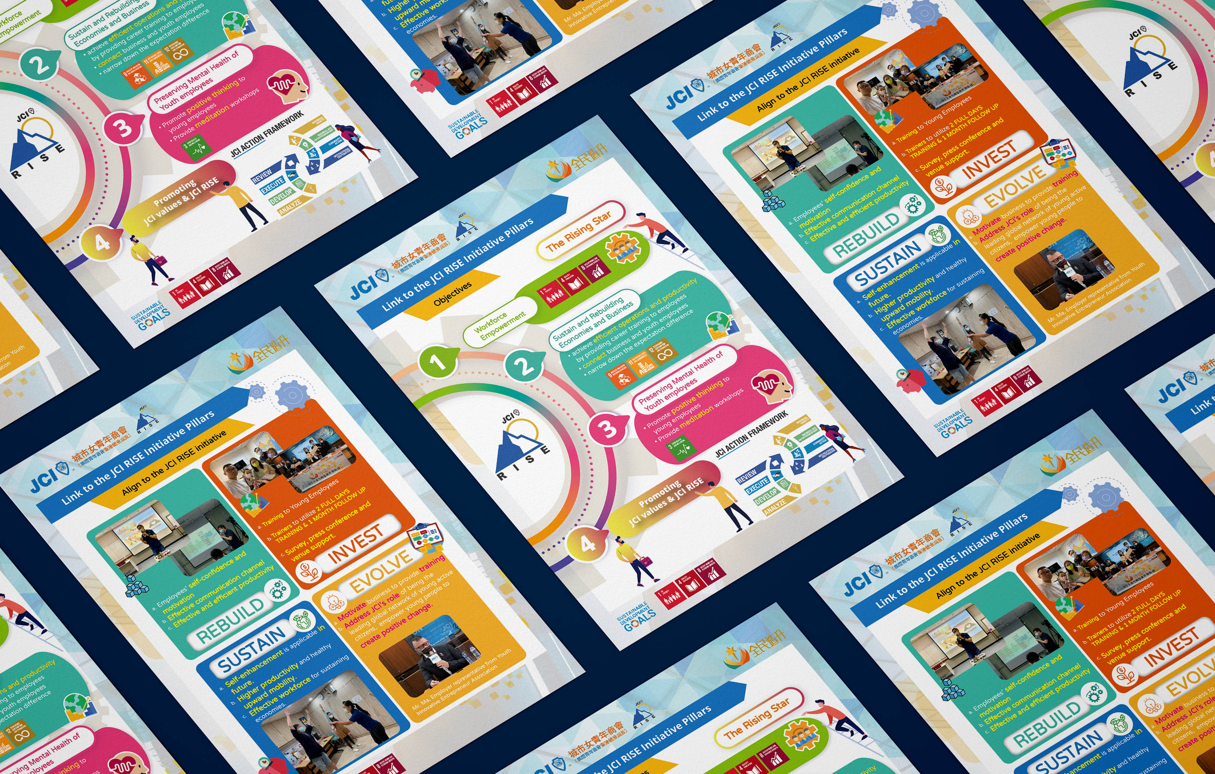 JCI Promotional and Infographic Graphic Design