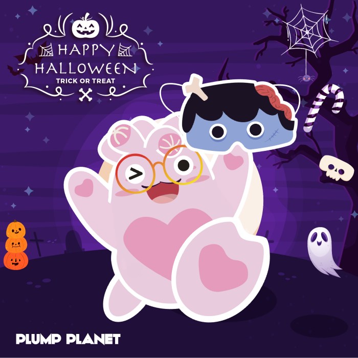 Plump Planet Illustration | Halloween Market Hong Kong