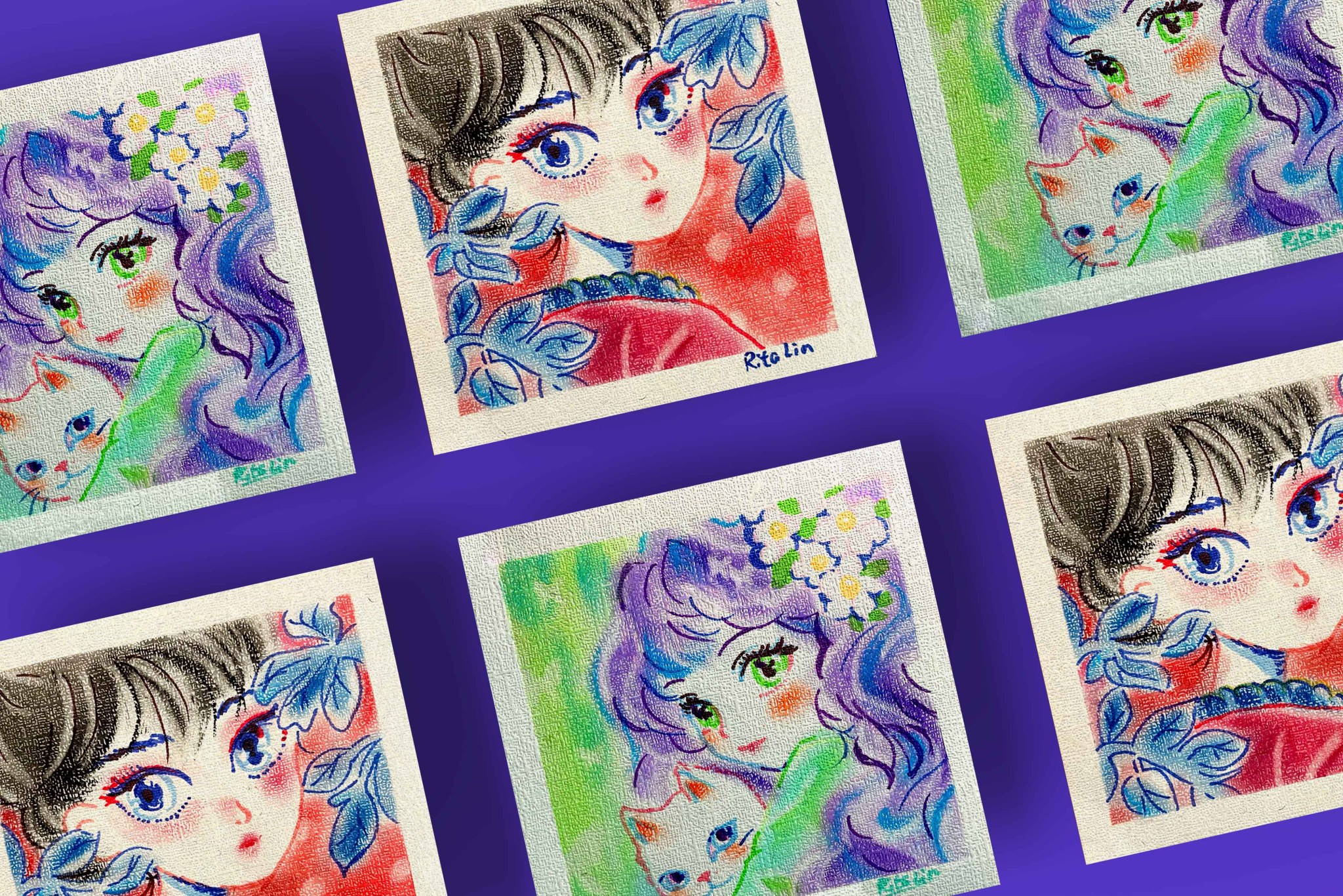 Little fashion Pastel Art Collection